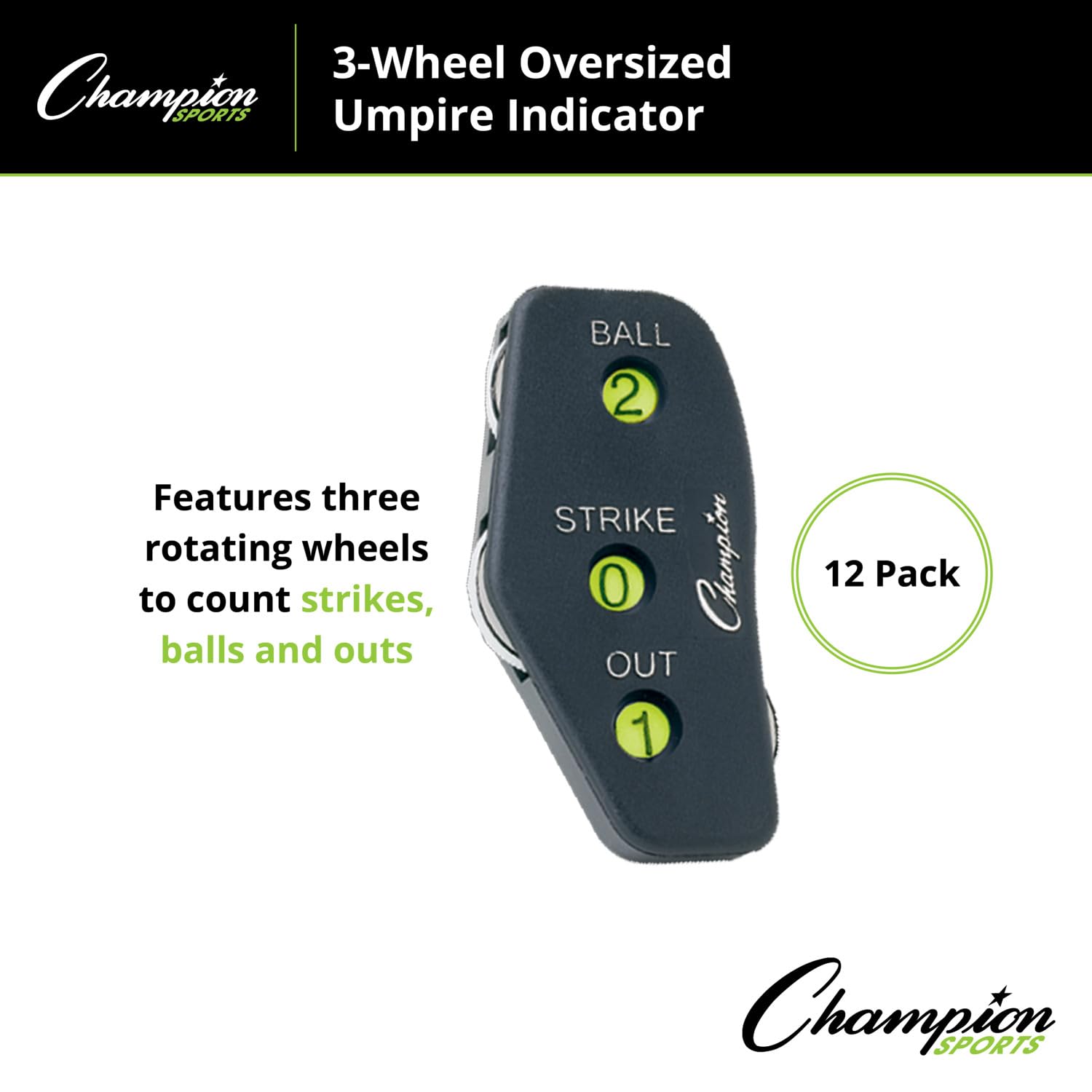 Snapklik.com : Champion Sports 3 Wheel Oversized Plastic Baseball ...