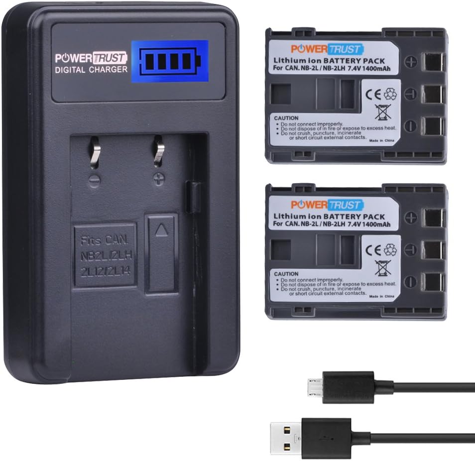 Amazon.com : STK NB2LH NB2L Battery Pack for Canon Rebel XTi XT EOS ...