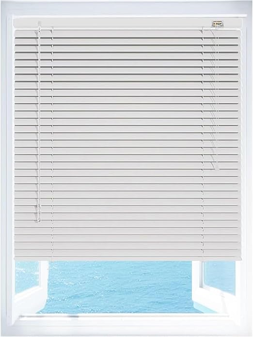 Amazon.com: Aluminum Cordless Mini Blind for Windows, 1" Slat Room ...