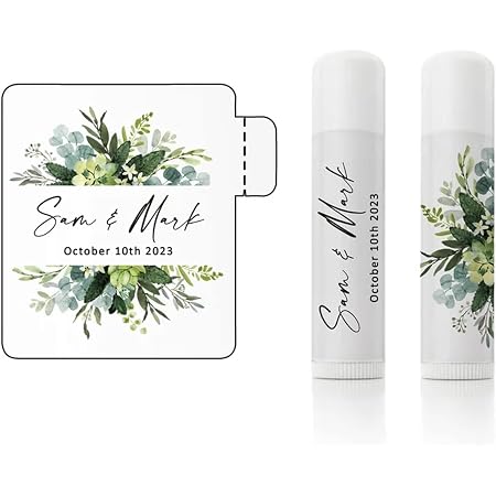 Amazon.com: JFS chapstick Labels Customized,Lip Balm Labels ...