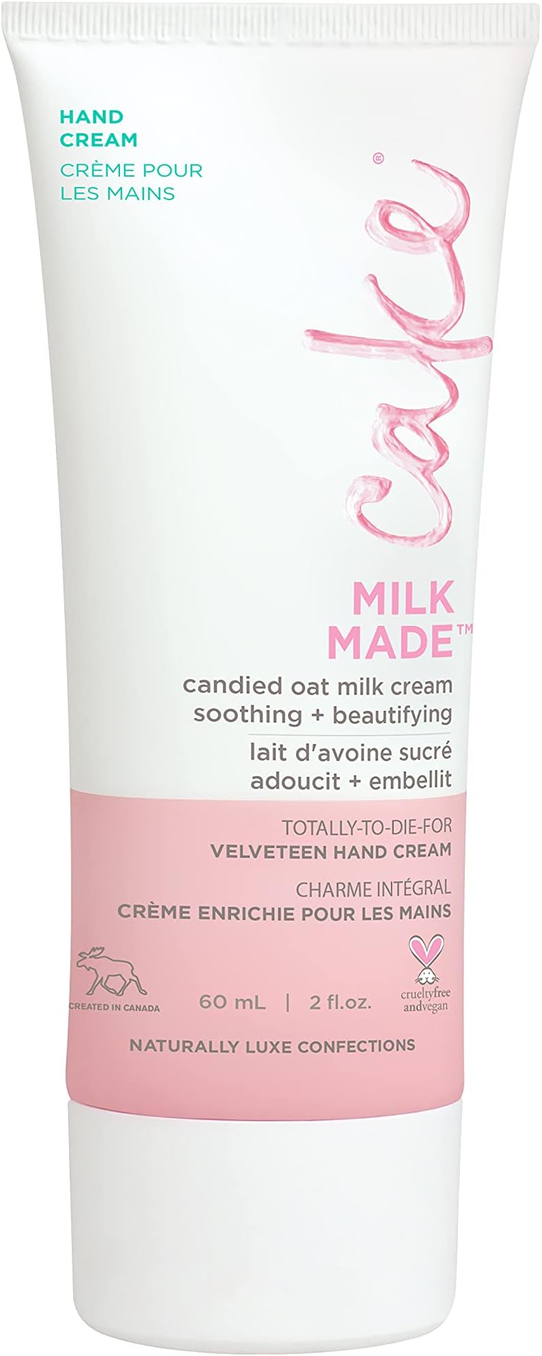 Amazon.com : Cake Beauty Milk Made Velveteen Hand Cream, 2 Ounces ...