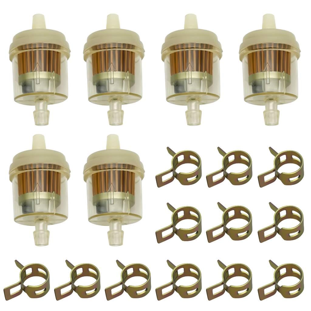 Amazon.com: Strongthium 1/4 Gas Inline Fuel Filter Replacement for 6mm ...