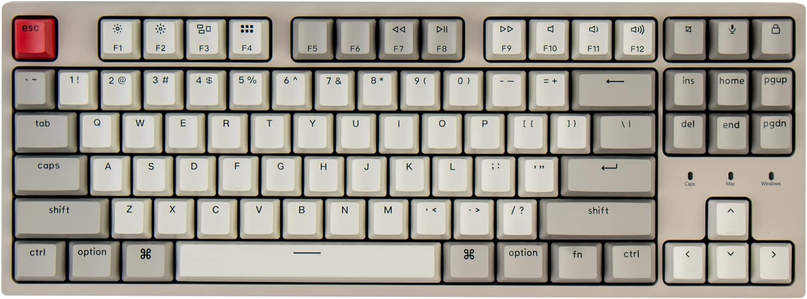 Amazon.com: Keychron C1 Tenkeyless Layout 87 Keys Wired Mechanical ...