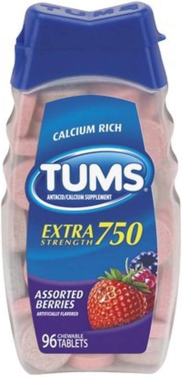 Amazon.com: Tums E-X Berries Size 96s Tums Extra Strength Assorted ...