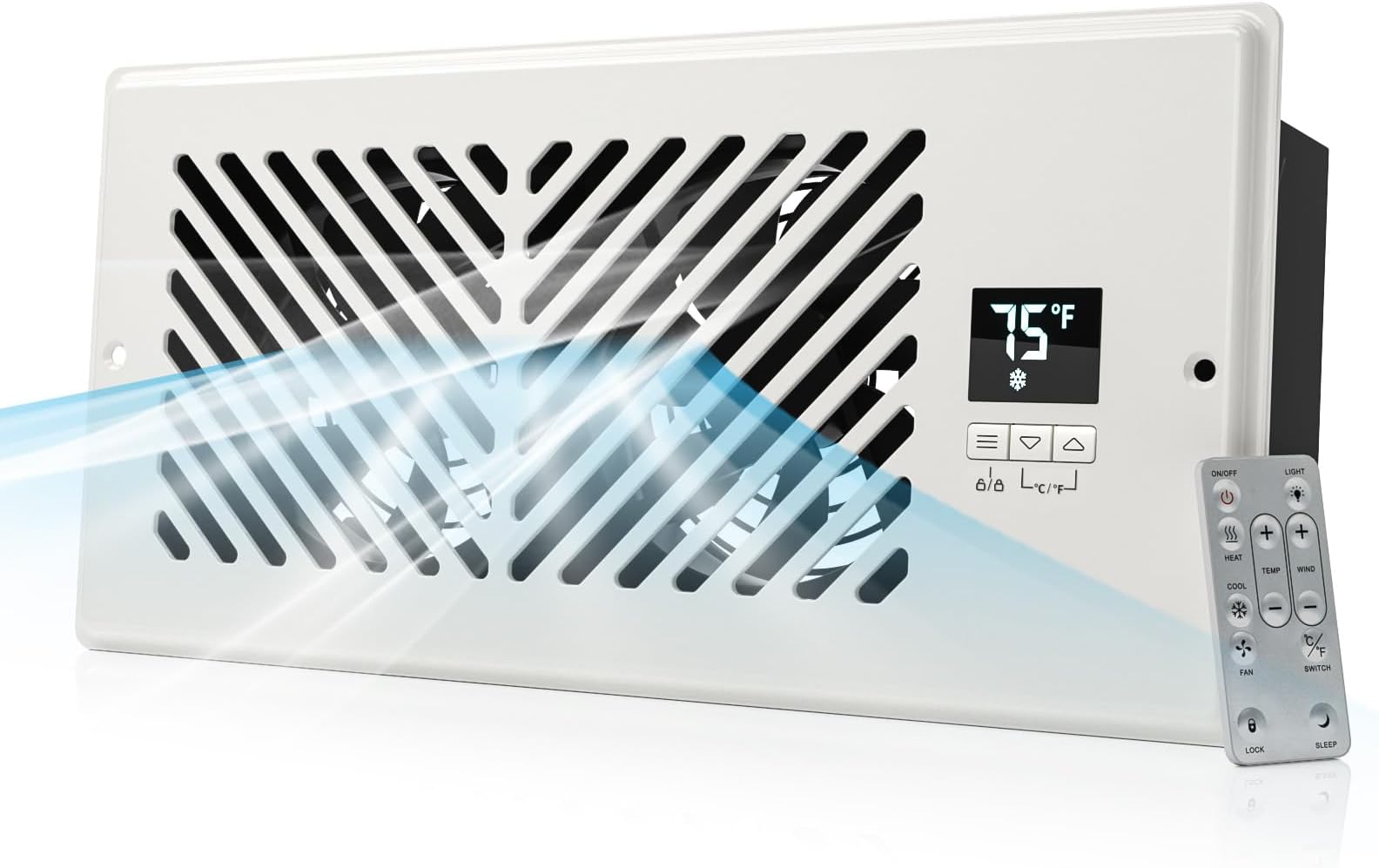 Amazon.com: VEVOR Register Booster Fan, Quiet Vent Booster Fan Fits 4 ...