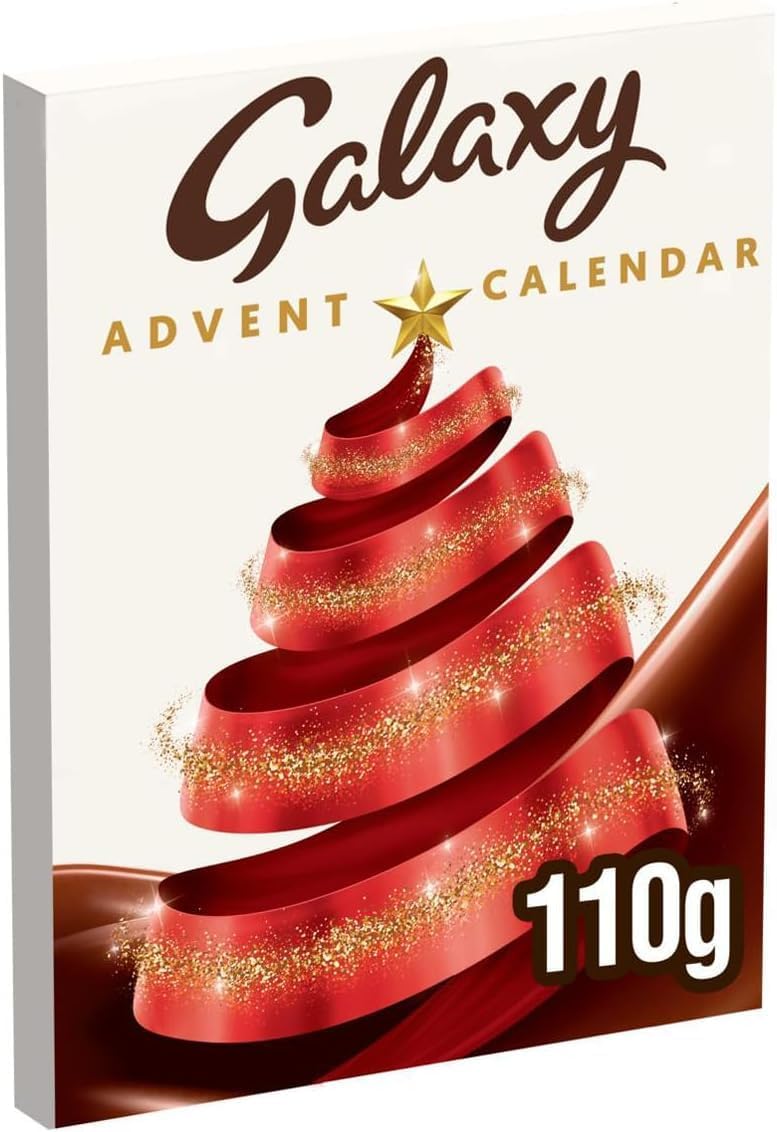 10 x Galaxy Milk Chocolate Limited Edition Advent Calendar 110g, For ...