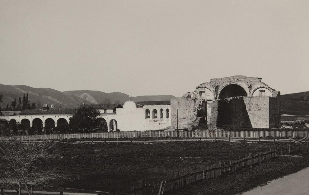 Amazon.com: POSTER Mission San Juan Capistrano Adam Clark Vroman ...