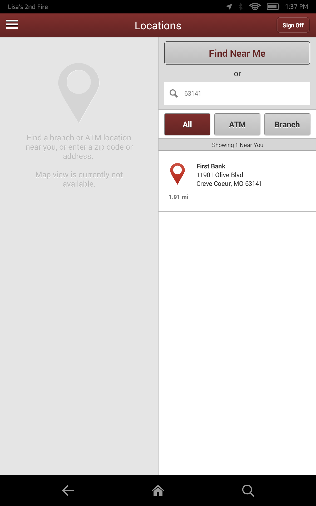 First Bank On The Go - App on Amazon Appstore
