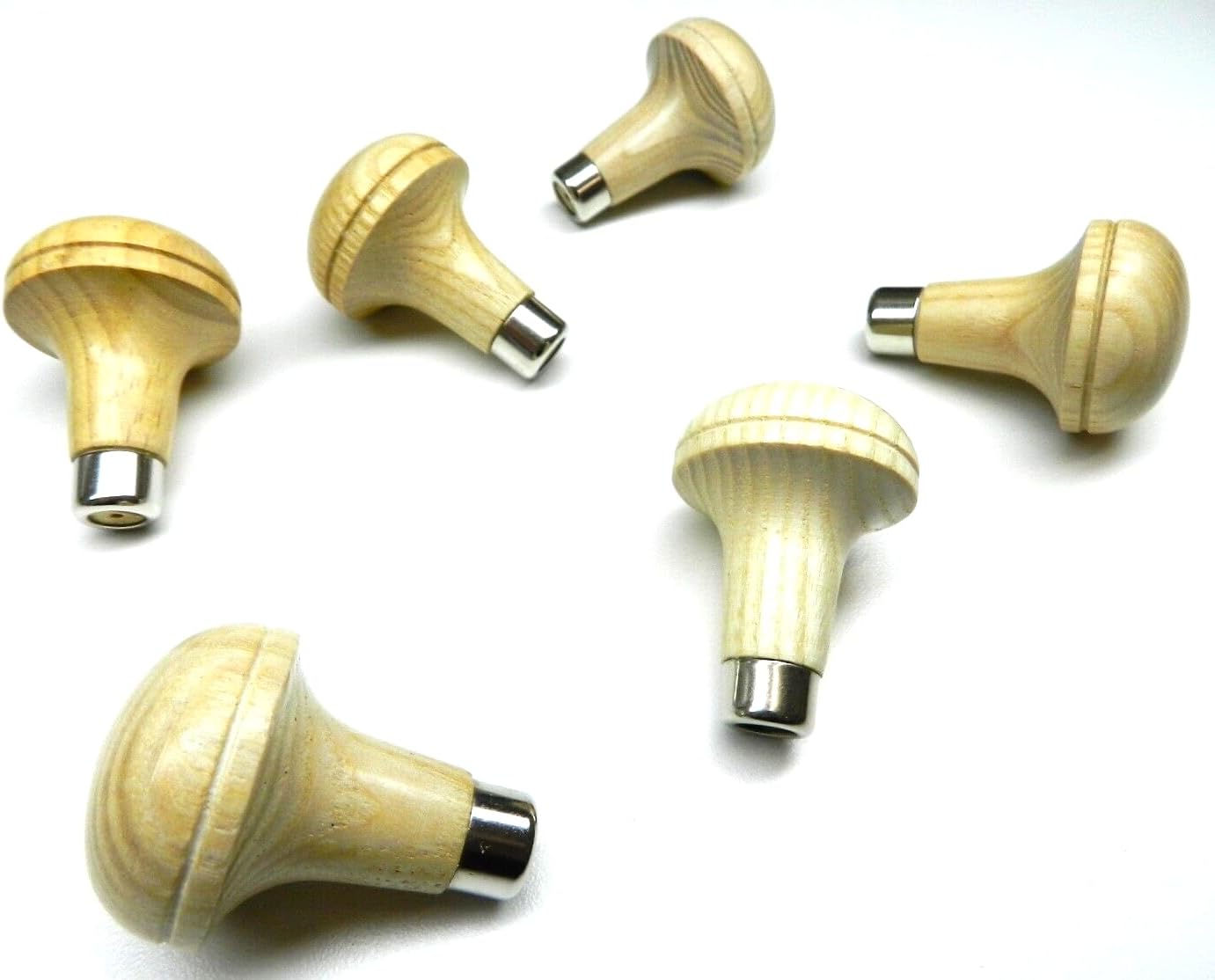 Amazon.com: JTS Set of 6 Graver Handles Mushroom Short Wooden Holder ...