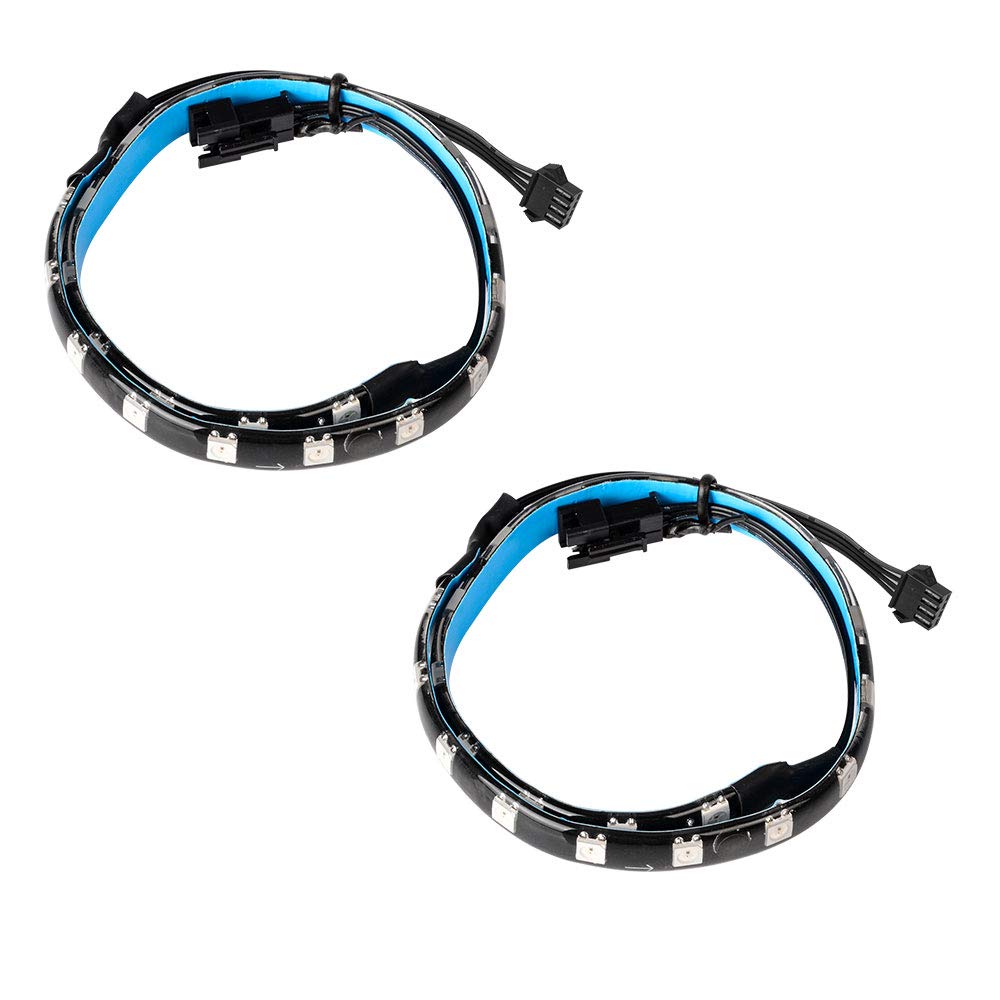 J&D PC RGB LED Strip Lights, 2-Pack Adhesive Magnetic RGB LED Light ...