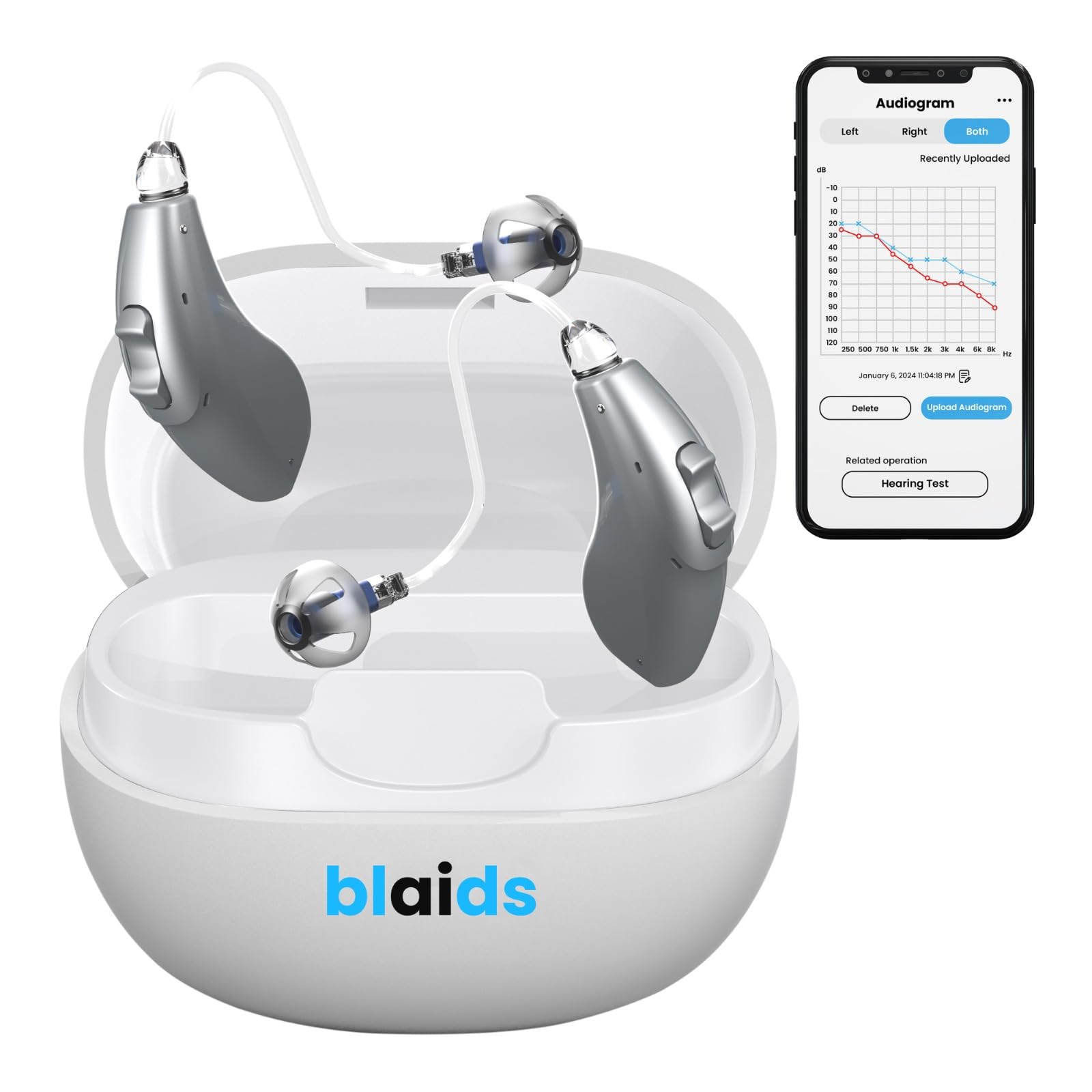 Amazon.com: BlaidsX Neuro Rechargeable RIC + Programmable Hearing Aids ...