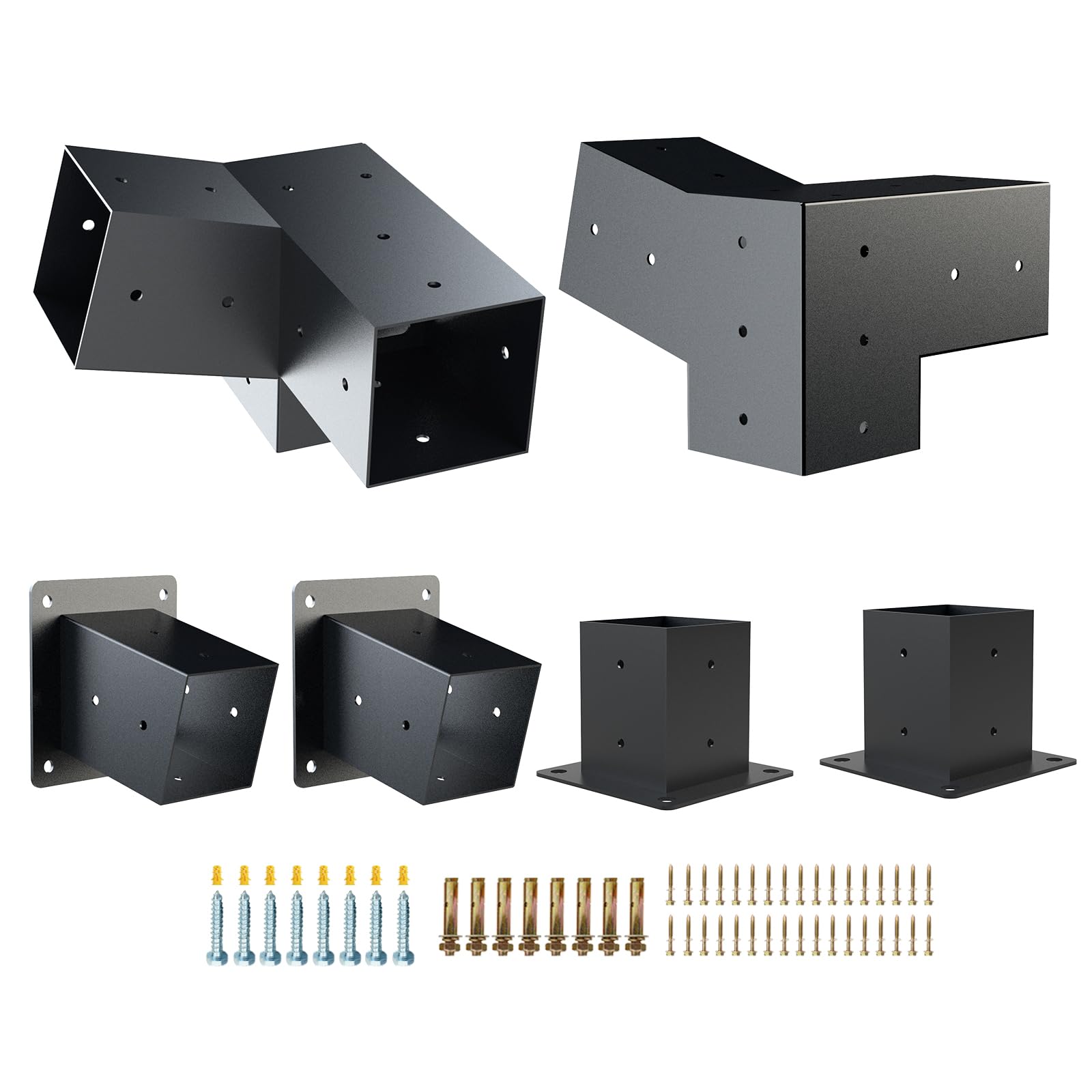 Pergola Kit with Brackets, 15°Slanted Roof Pergola Bracket Kit, Roof ...