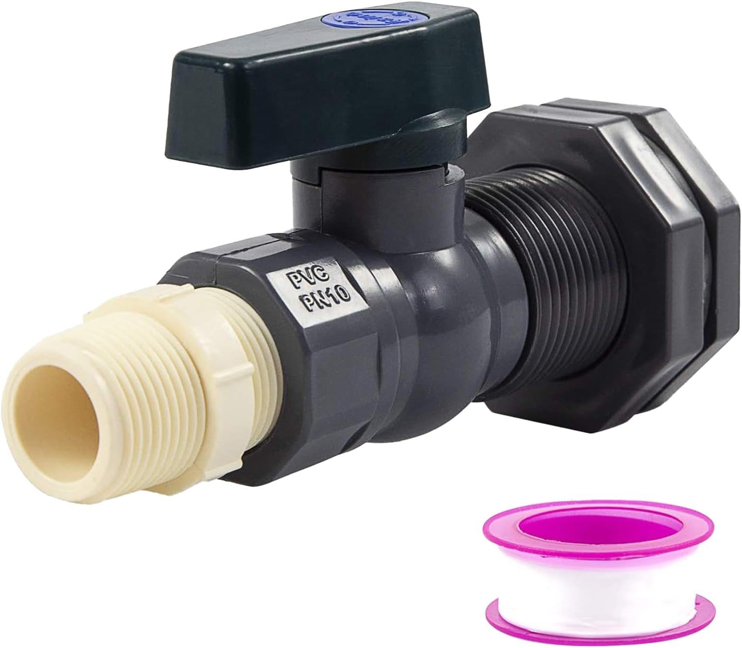 Amazon.com: ADAGA PVC Rain Barrel Spigot Kit 3/4" Rain Barrel Valve ...