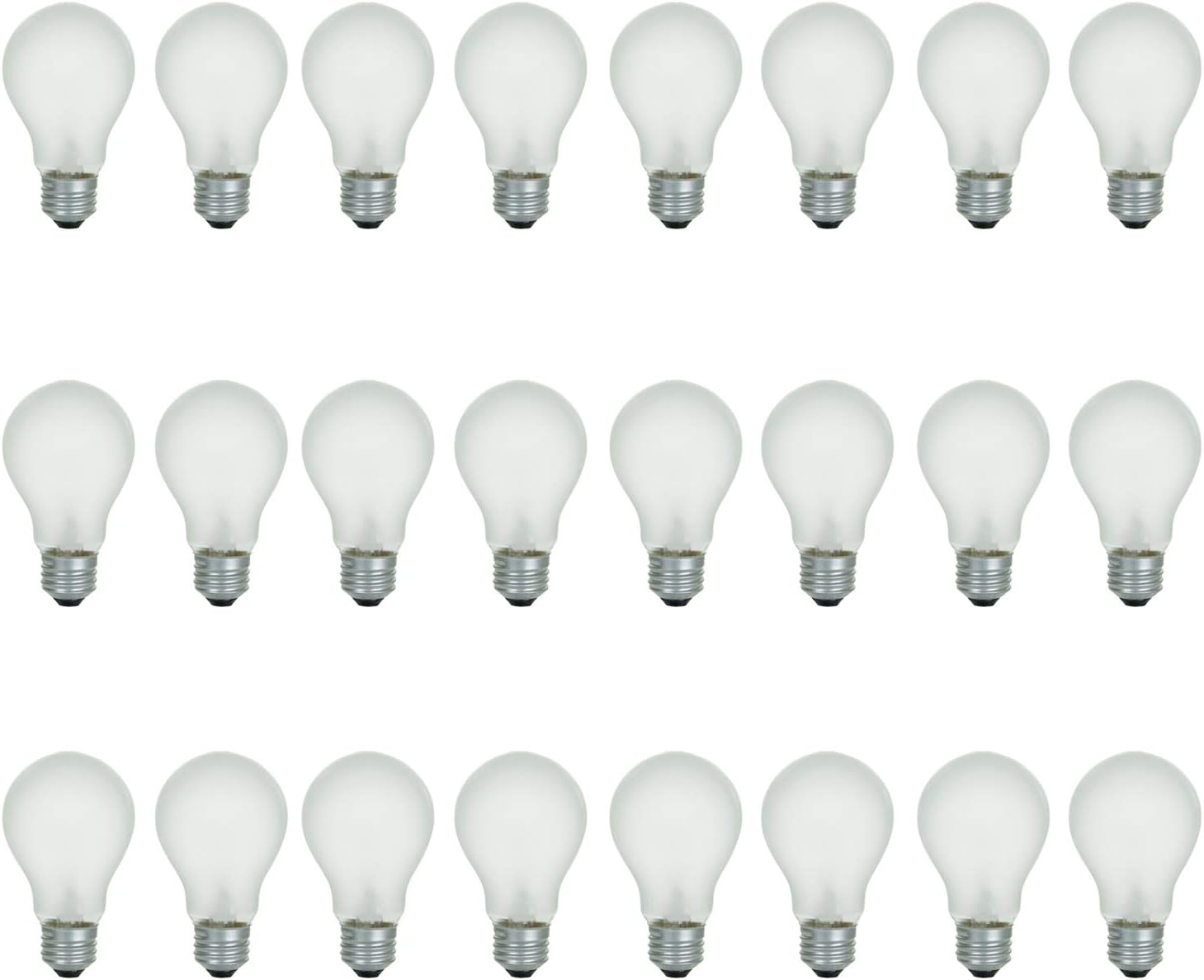 A19 Frosted Incandescent Rough Service Light Bulb, 60 Watt, 2700K Soft ...