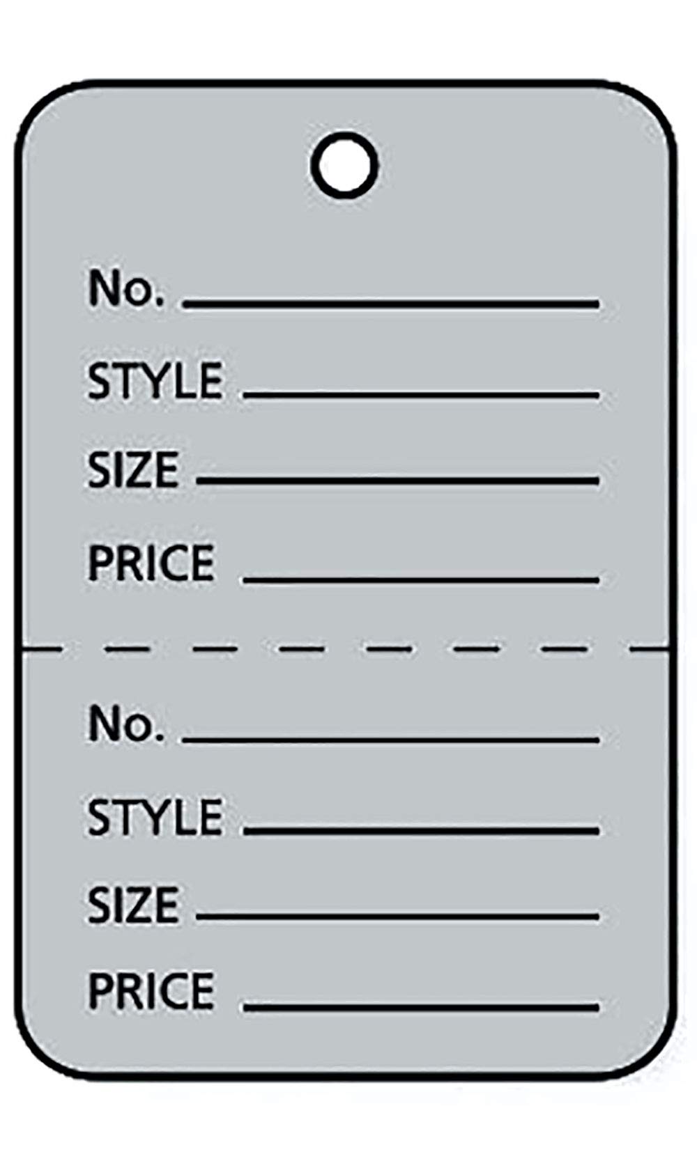 Amazon.com : SSWBasics Retail Price Tag - Gray - Unstrung - 1¾” W x 2⅞ ...