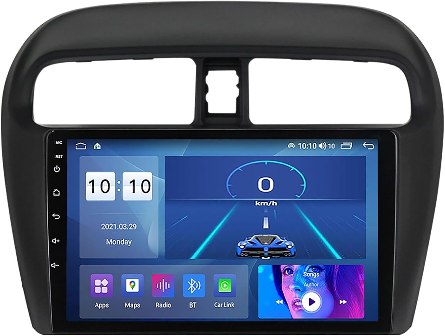 Amazon.com: PLOKM Android 12.0 Car Stereo for Mirage Attrage 2012-2018 ...