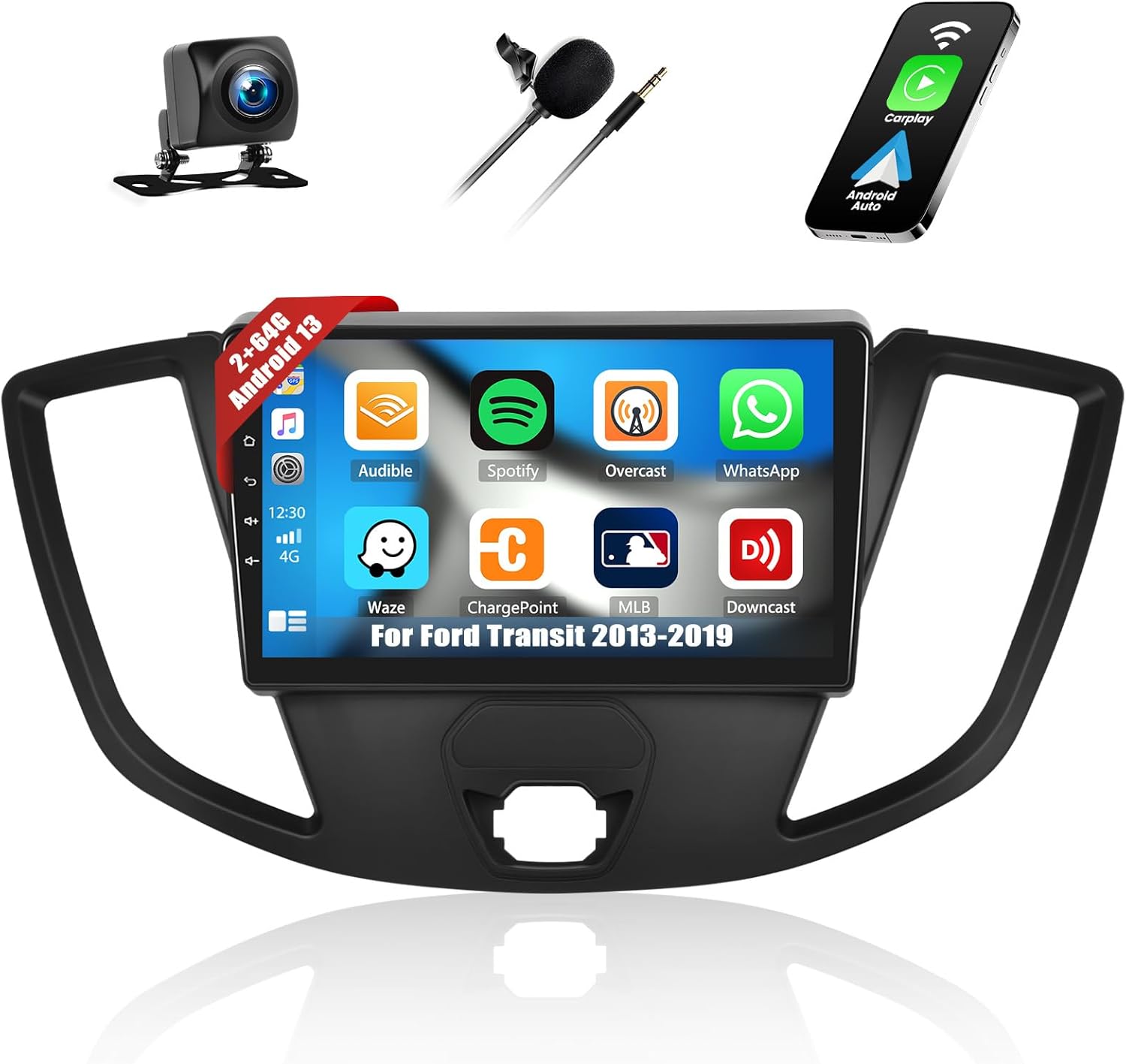 Amazon.com: [2+64G] Android 13 Car Stereo for Ford Transit 2013-2019 ...