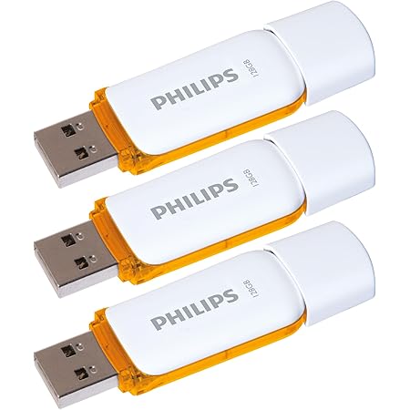 Philips 3 Pack USB Stick 128GB Memory USB 2.0 Flash Drive Snow Edition ...