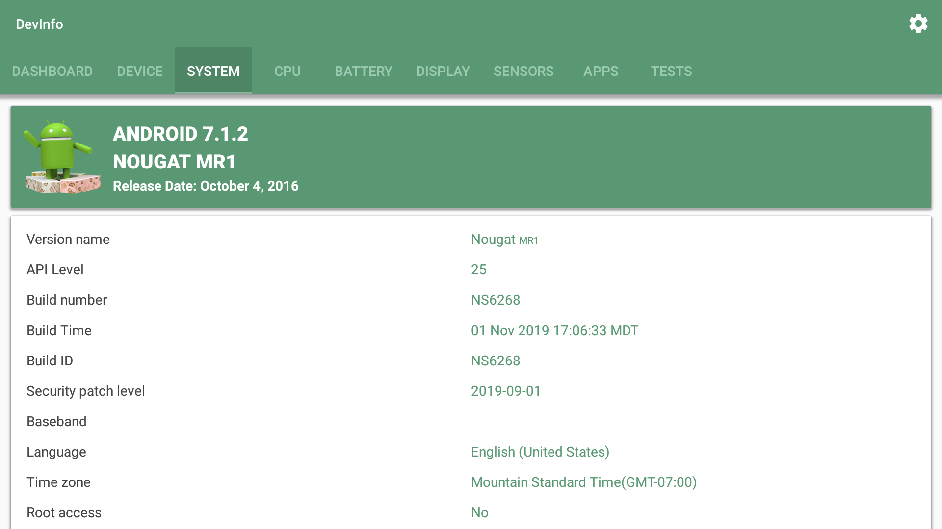 Device Info details of Hardware & Software - App on Amazon Appstore