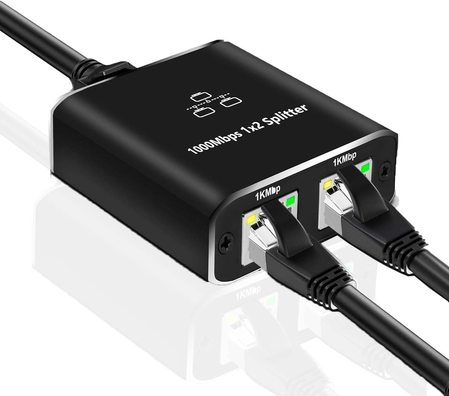 Amazon.com: Ethernet Splitter, Gigabit RJ45 Ethernet Splitter 1 to 2 ...