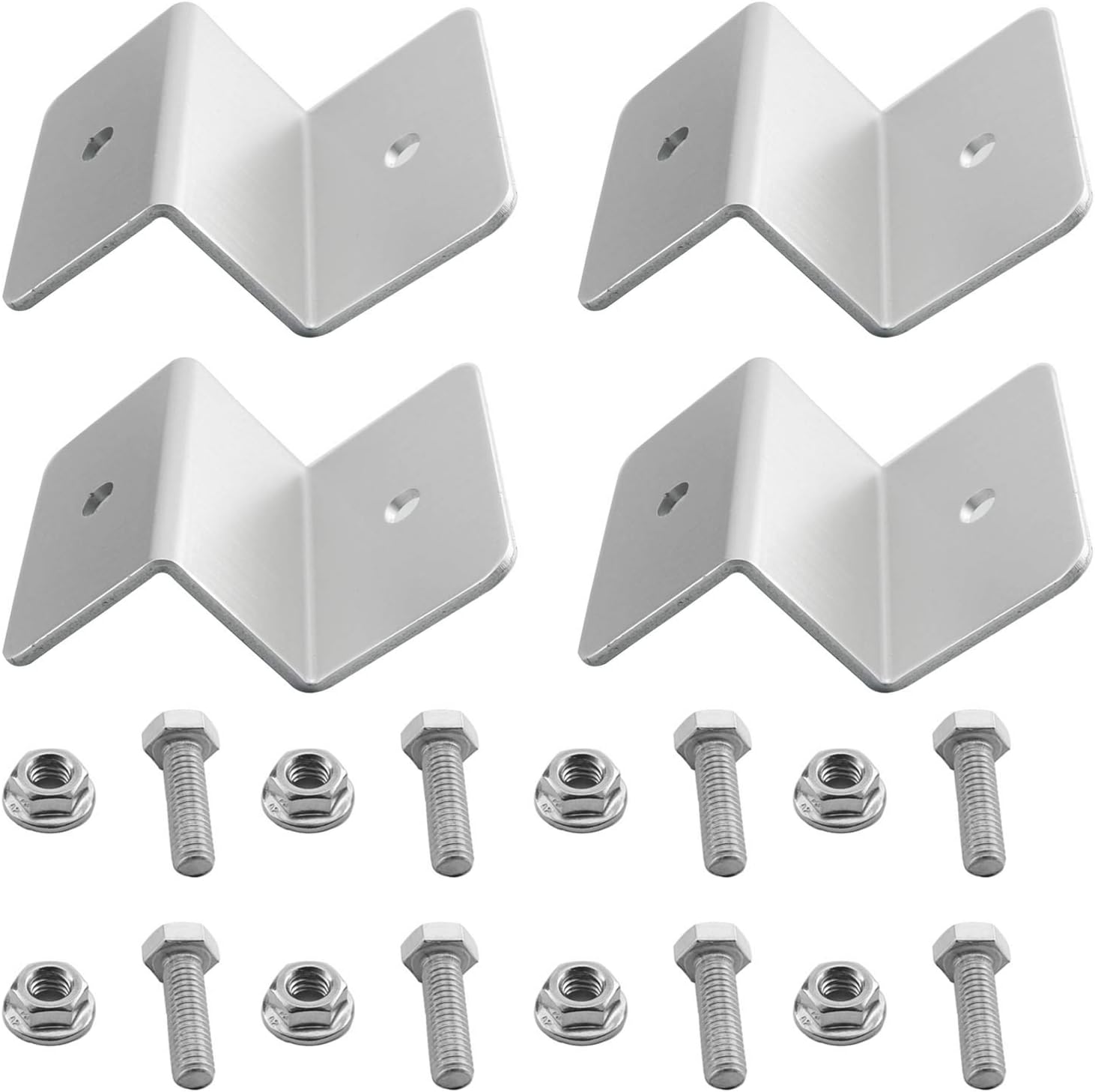 Amazon.com: Solar Panel Mounting Z Bracket Mounts Kits with Nuts and ...