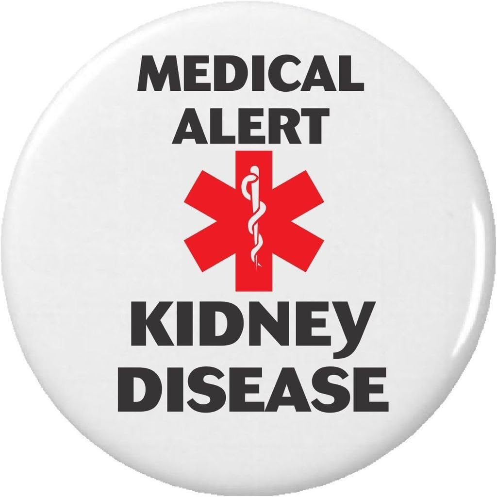 Amazon.com: Medical Alert - Kidney Disease 2.25” Large Magnet Health ...