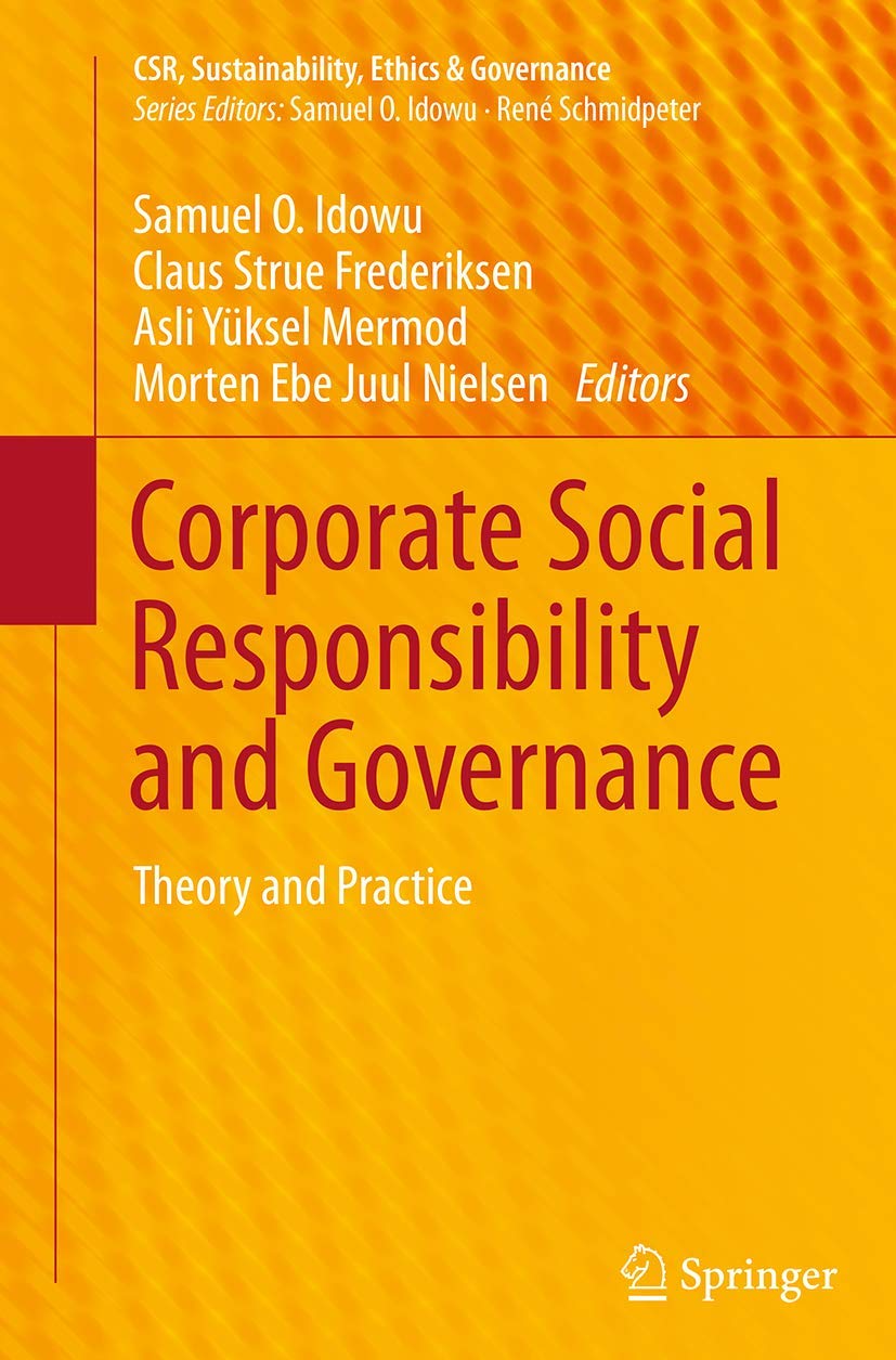 Amazon.com: Corporate Social Responsibility and Governance: Theory and ...
