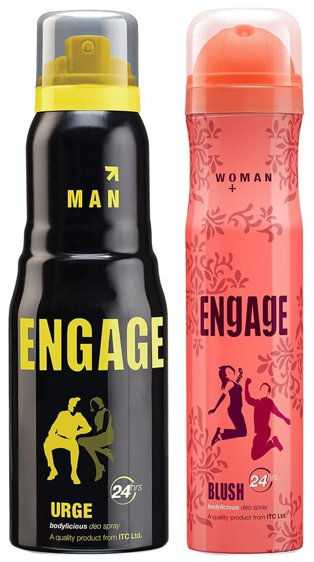 Buy Engage Blush Bodylicious Deo Spray for Women, 150ml/100g and Urge ...