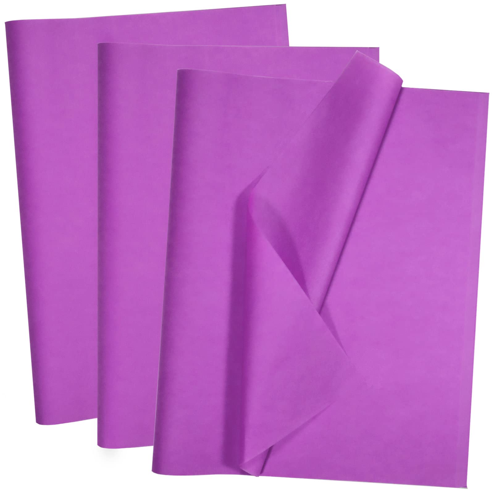 Amazon.com: 100 Sheets Purple Tissue Paper Artdly 14 x 20 Inches Purple ...