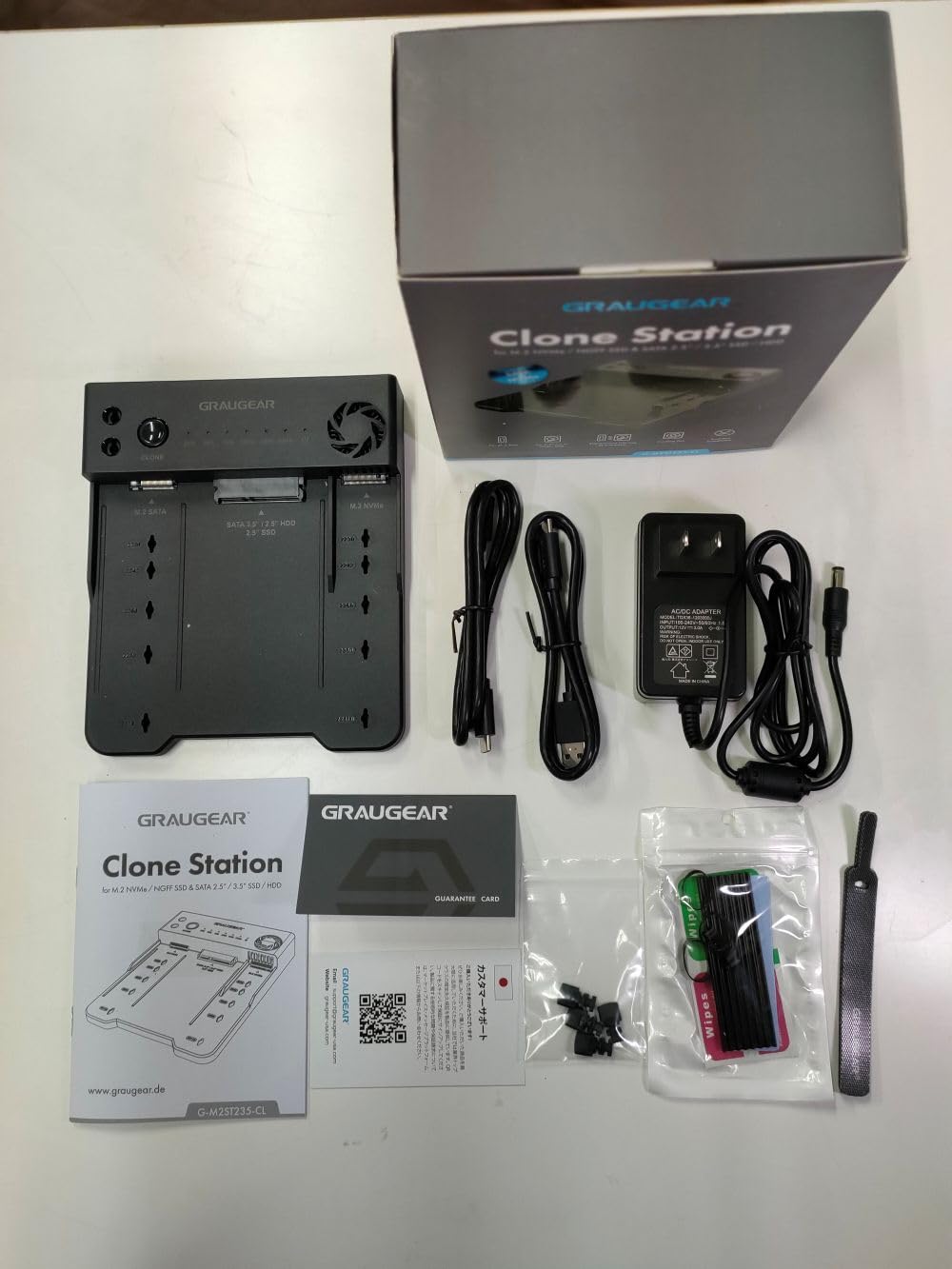 Amazon.co.jp: GRAUGEAR M.2 NVMe & SATA SSD/HDD ドッキングステーション USB-C 10Gbps クローンステーション M.2 NVMe SSD ...