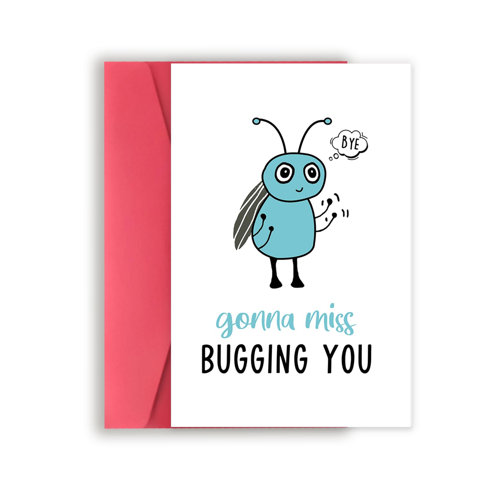 Amazon.com : Missonemi Funny Colleague Leaving Card, Cute Farewell Card ...