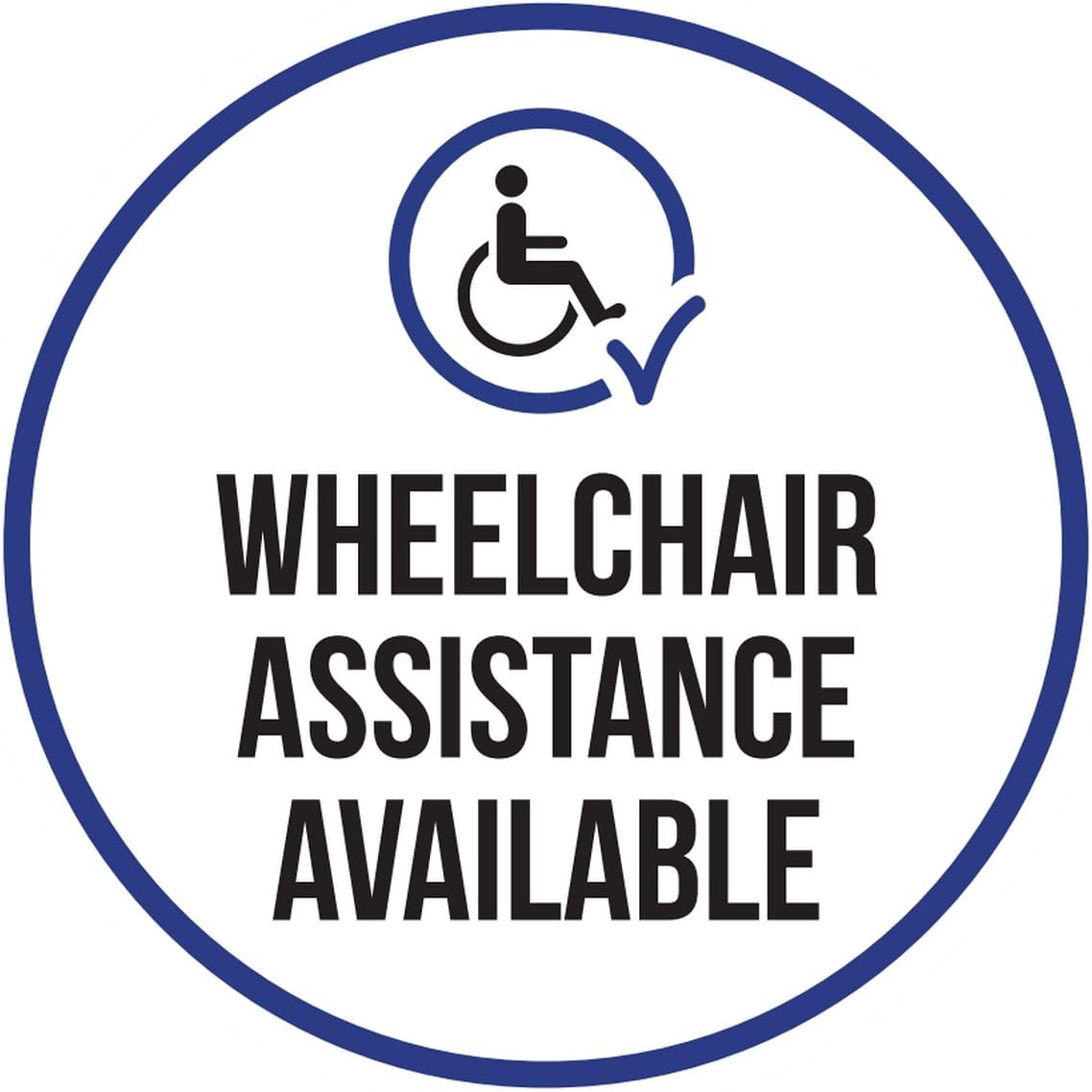 Amazon.com: Wheelchair Assistance Available Disability Business ...