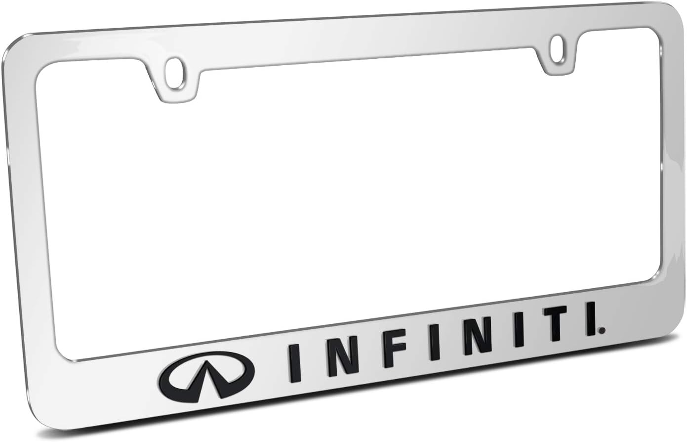 Amazon.com: iPick Image for Infiniti Logo 3D Embossed Mirror Chrome ...