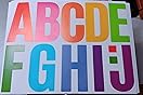 Amazon.com: 460 PCS 42 Sheets Large Gold Letter Stickers 4 Inch ...