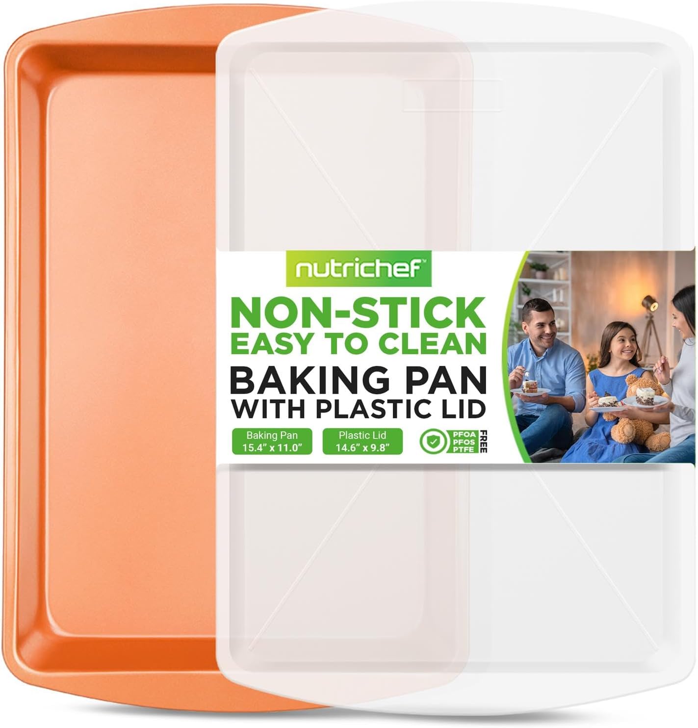 Amazon.com: NutriChef Non-Stick Baking Pan w/Lid - Heavy Duty Carbon ...