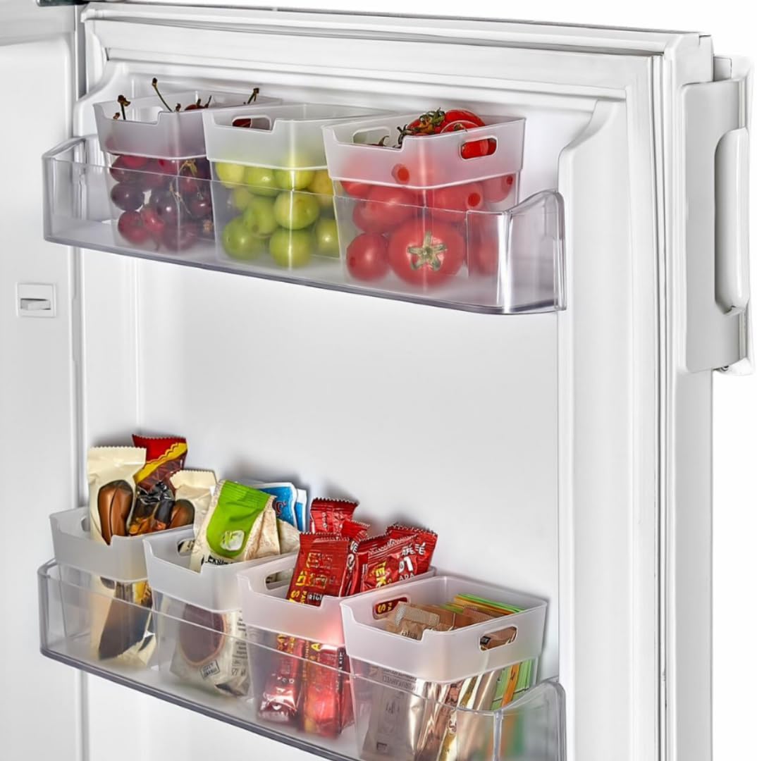 Amazon.com: EYNEL 5-Piece Clear Plastic Multi-Purpose Organizer Bins ...