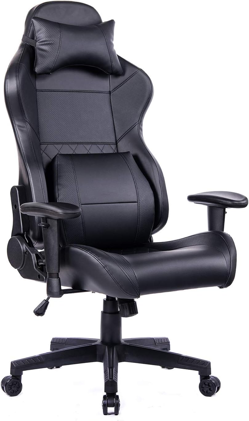 Amazon.com: HEALGEN Gaming Office Chair with Large Lumbar Support ...