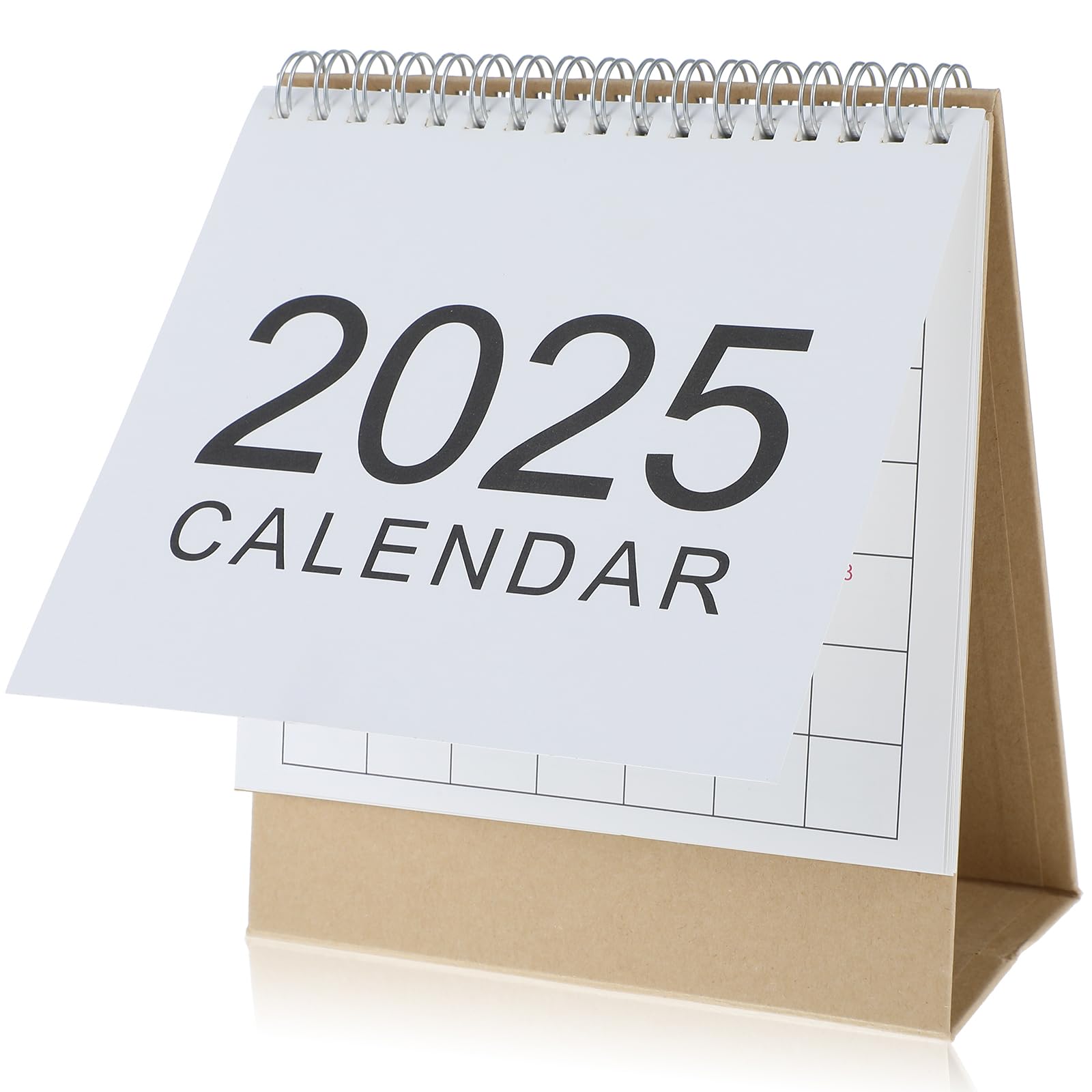 Amazon.com : Ouligay Small Desk Calendar 2025, Standing Desktop ...