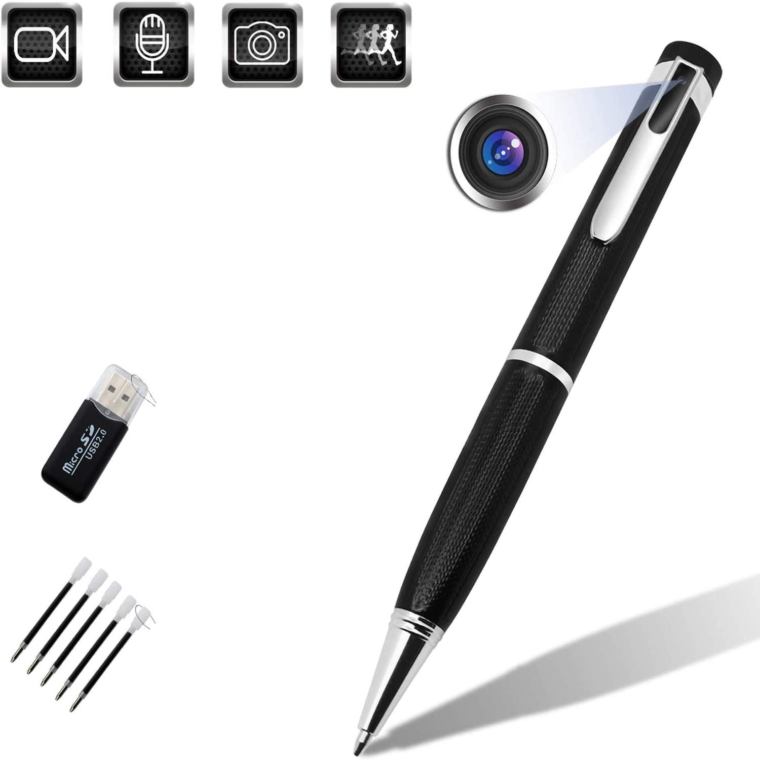 Spy Camera Pen | Hidden Camera | Premium Pack | Mini Spy Camera 1080p ...