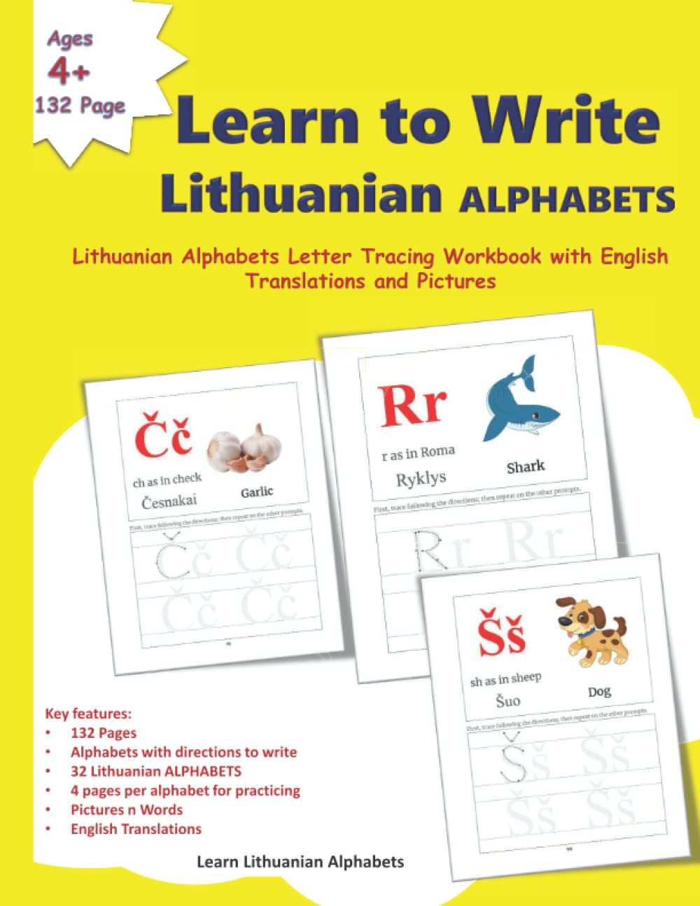 Buy Learn to Write Lithuanian ALPHABETS: Lithuanian Alphabets Letter ...