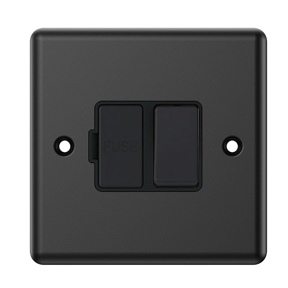 Fused Switch - Matt Black - Classic - Black Insert Plastic Switch - 13 ...