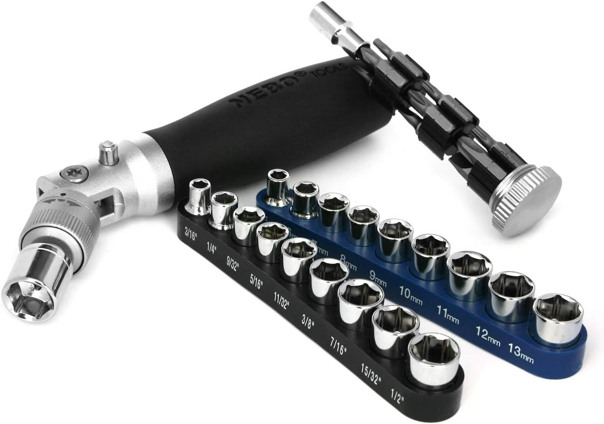 Amazon.com: NEBO Ultra Socket Combination Kit: Includes 19 Sockets Both ...