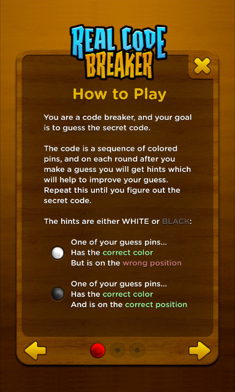 Real Code Breaker Mastermind - App on Amazon Appstore