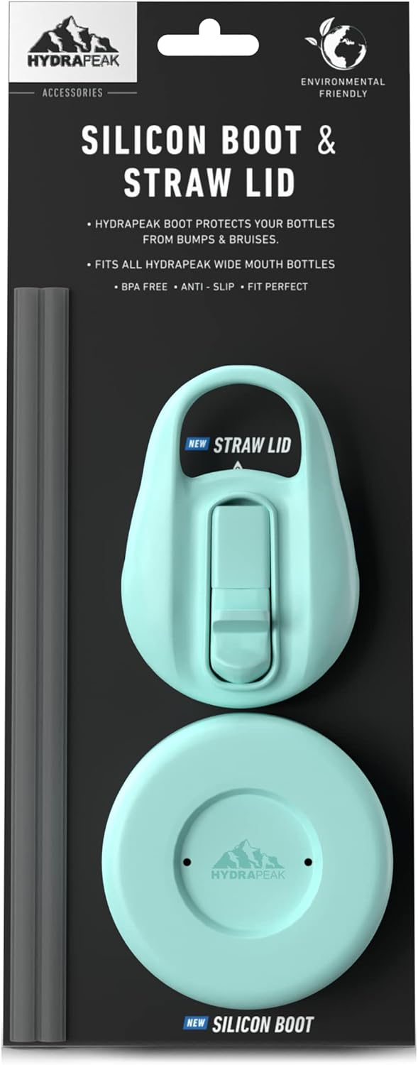 Amazon.com: Hydrapeak Water Bottle Leak Proof Straw Lid and Rubber Boot ...