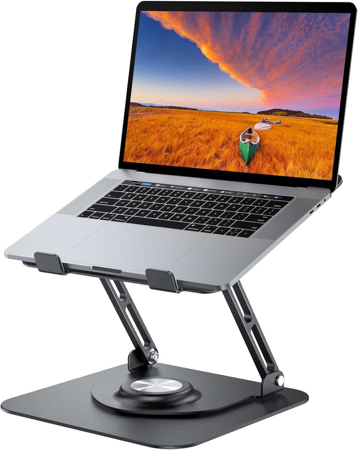 OLIGE Laptop Stand for Desk, Adjustable Computer Stand with 360 ...