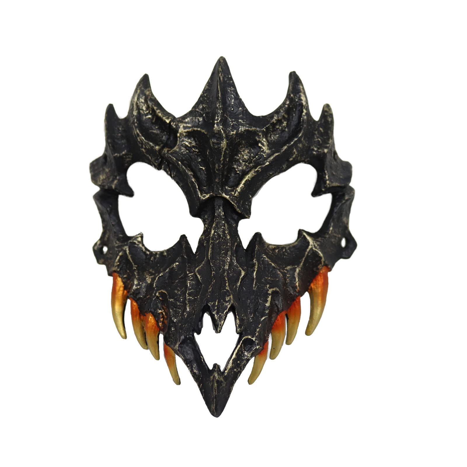 Buy Halloween Japanese Half - Tiger ,Ye Dragon God Black s, Resin Skull ...