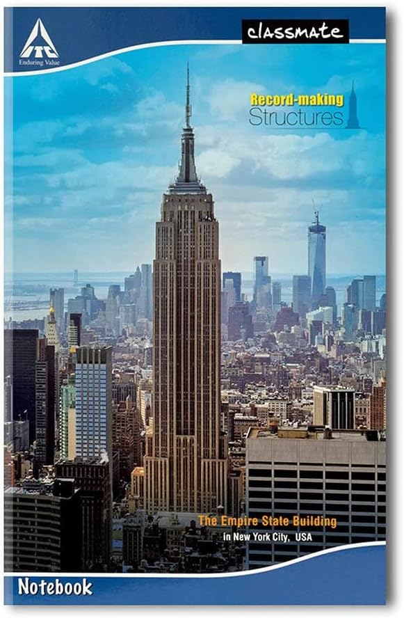 Classmate Longbook - 297 X 210 mm, 384 Pages, Single line,Pack of 4 ...