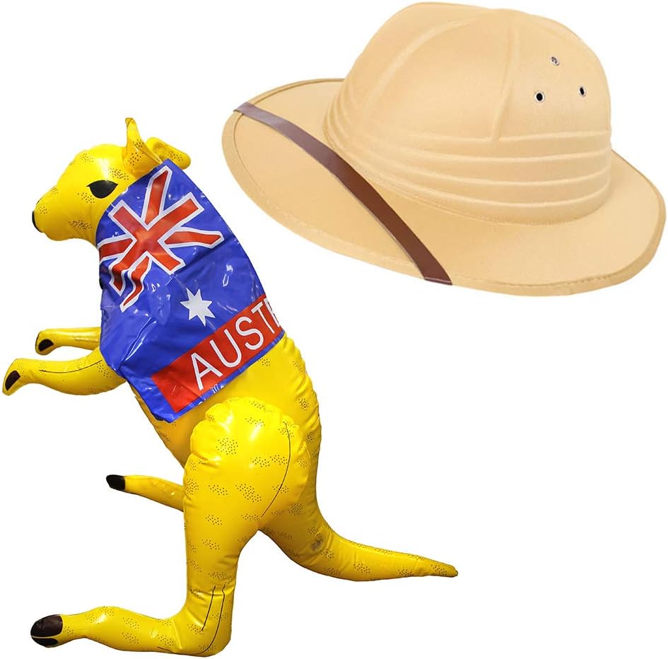 AUSTRALIAN FANCY DRESS KIT - AUSTRALIA DAY SET - SUN HELMET ...