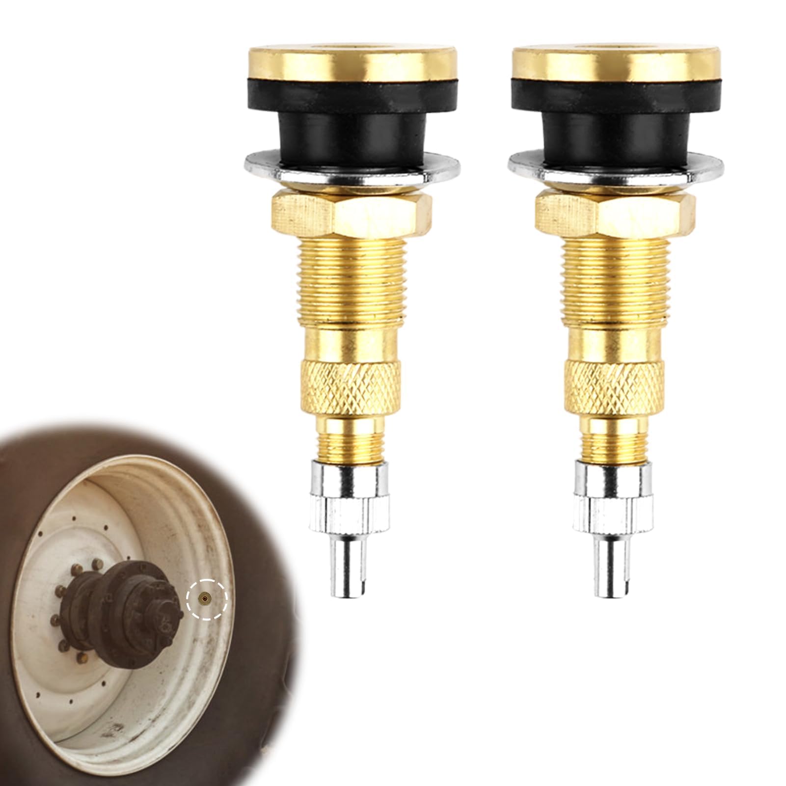 Amazon.com: TR618A Tubeless Air Liquid Tractor Valve Stem, Metal Heavy ...