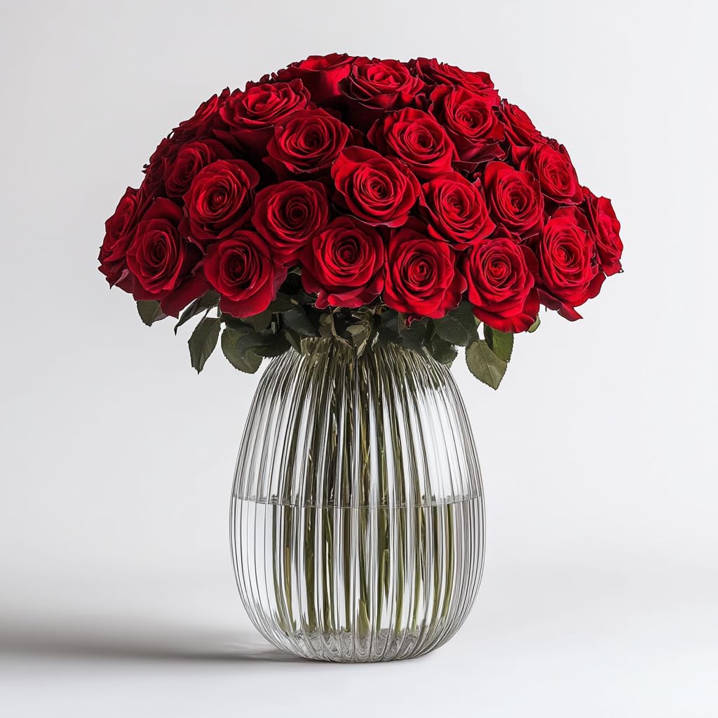 Buy Fresh 50 Stem Red Roses - Perfect Gift at Ubuy Philippines